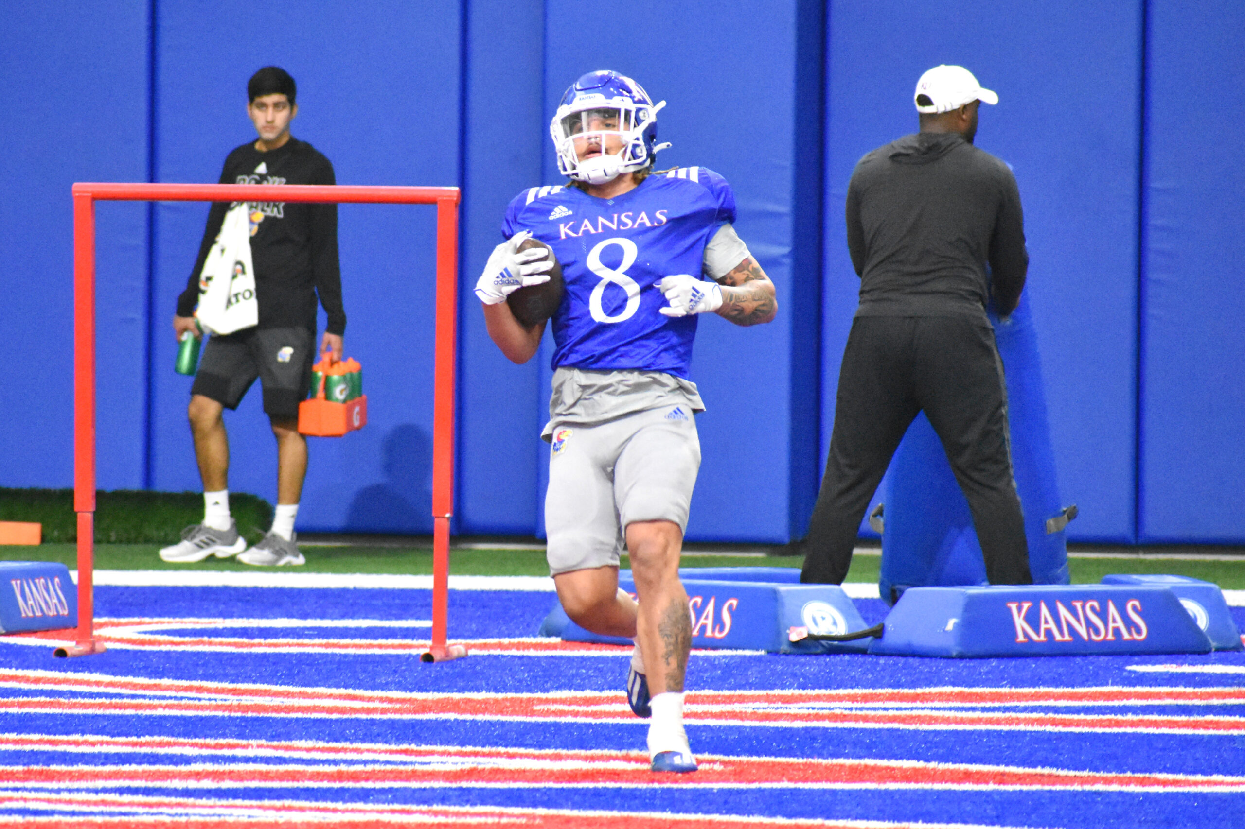 Ky Thomas’ Kansas homecoming begins with football team’s spring game ...